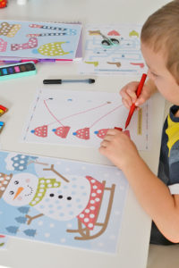 Zimowe karty pracy do druku - 92 zimowe zadania do druku